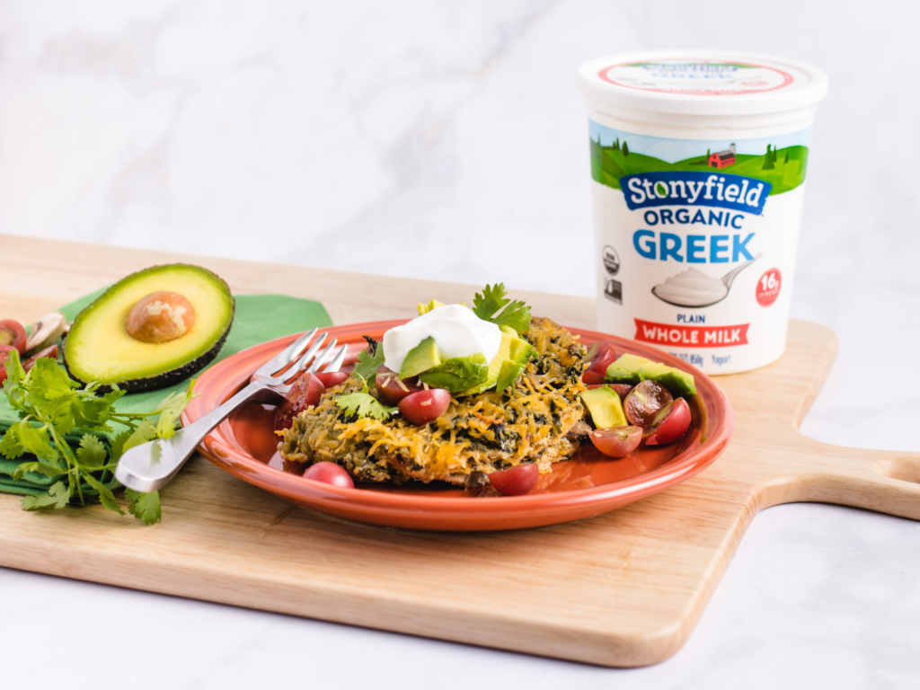 Stacked Spinach and Mushroom Enchiladas - Stonyfield